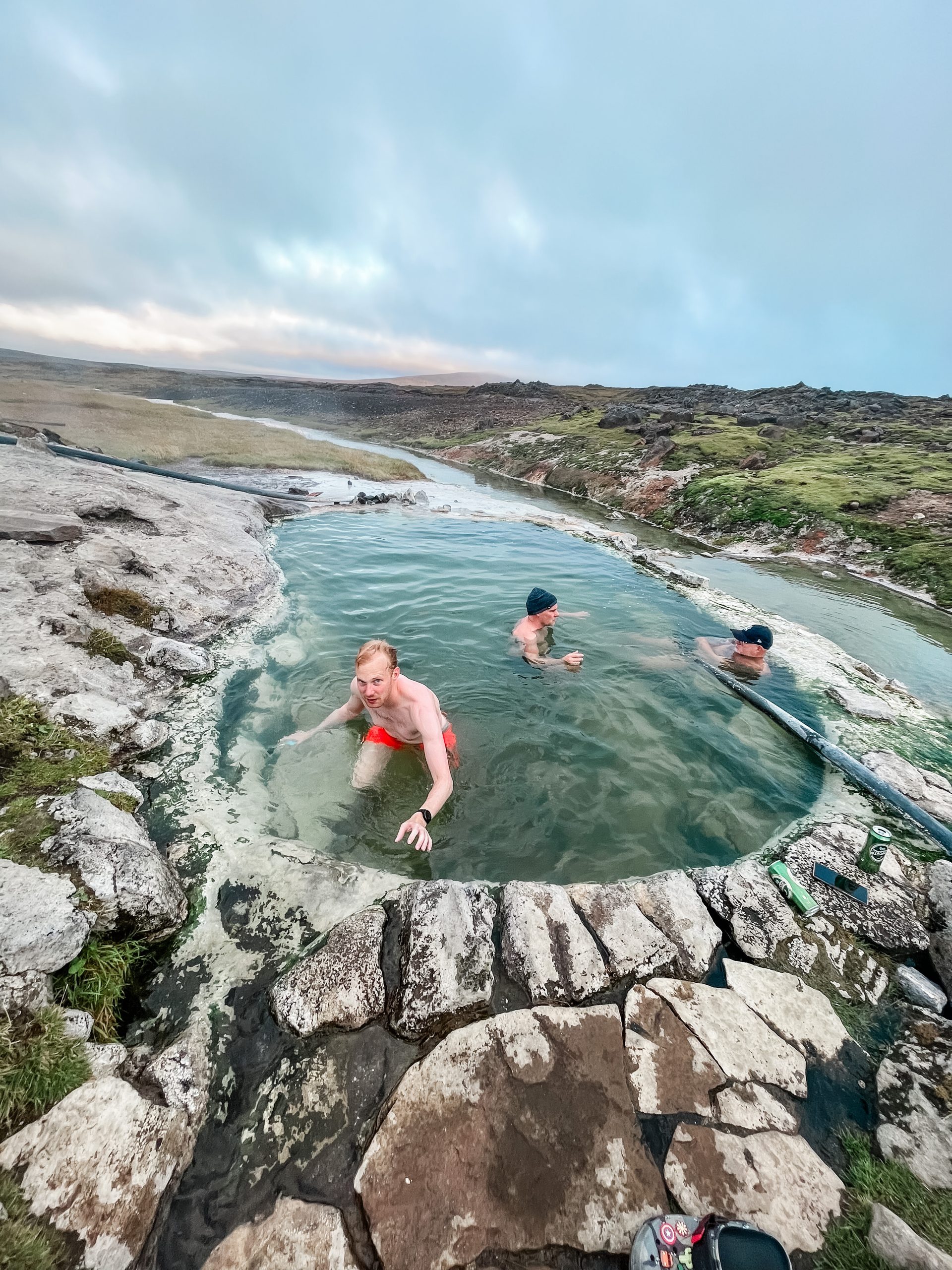 Hveravellir geothermisch gebied en hotspring | Oase langs de F35